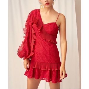 KEEPSAKE the Label | Dresses | Nwt Keepsake Timeless Lace Dress In Red ...